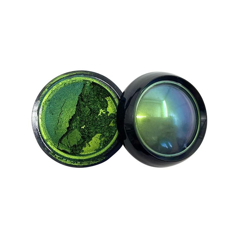 Green Gold Blue Optically Variable Color Shift Magnetic Ink Pigments